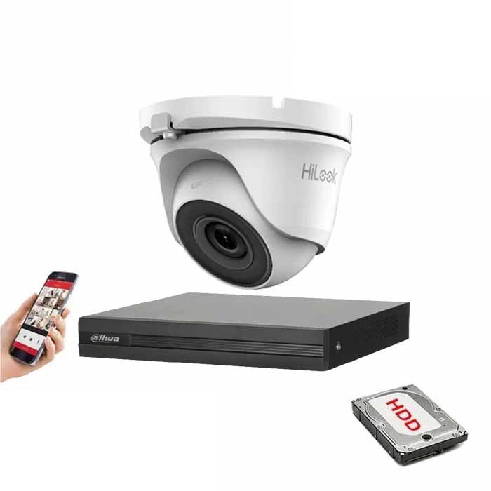 3x Cameras CCTV Kit 2MP Hikvision 20m IR DVR Unbranded 4 Channel